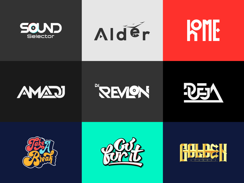 Unique text logo and creative wordmark design with Unlimited Revisions ...