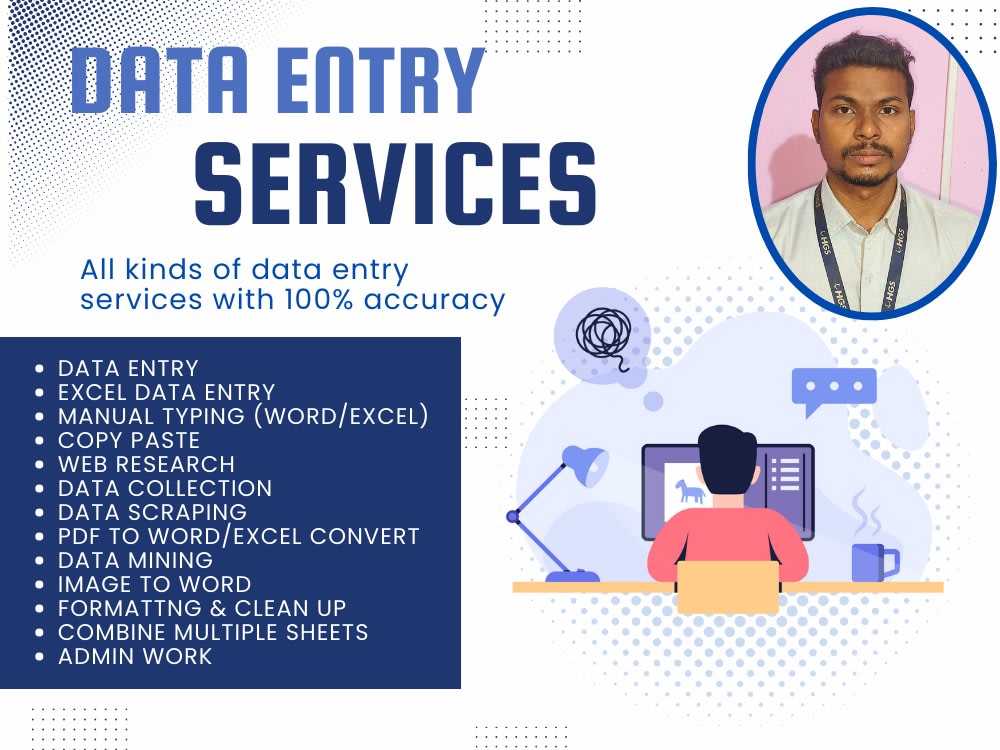 All type of data entry services in excel, word with 100% accuracy | Upwork