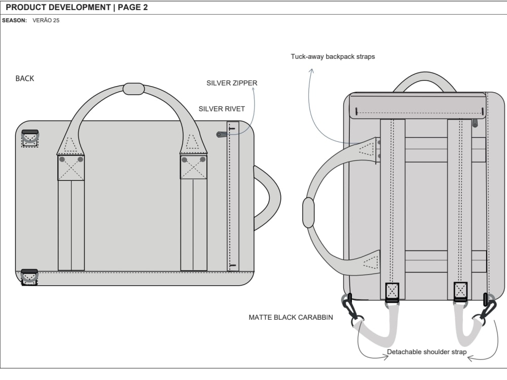 Amazing fashion technical flat sketches | Upwork