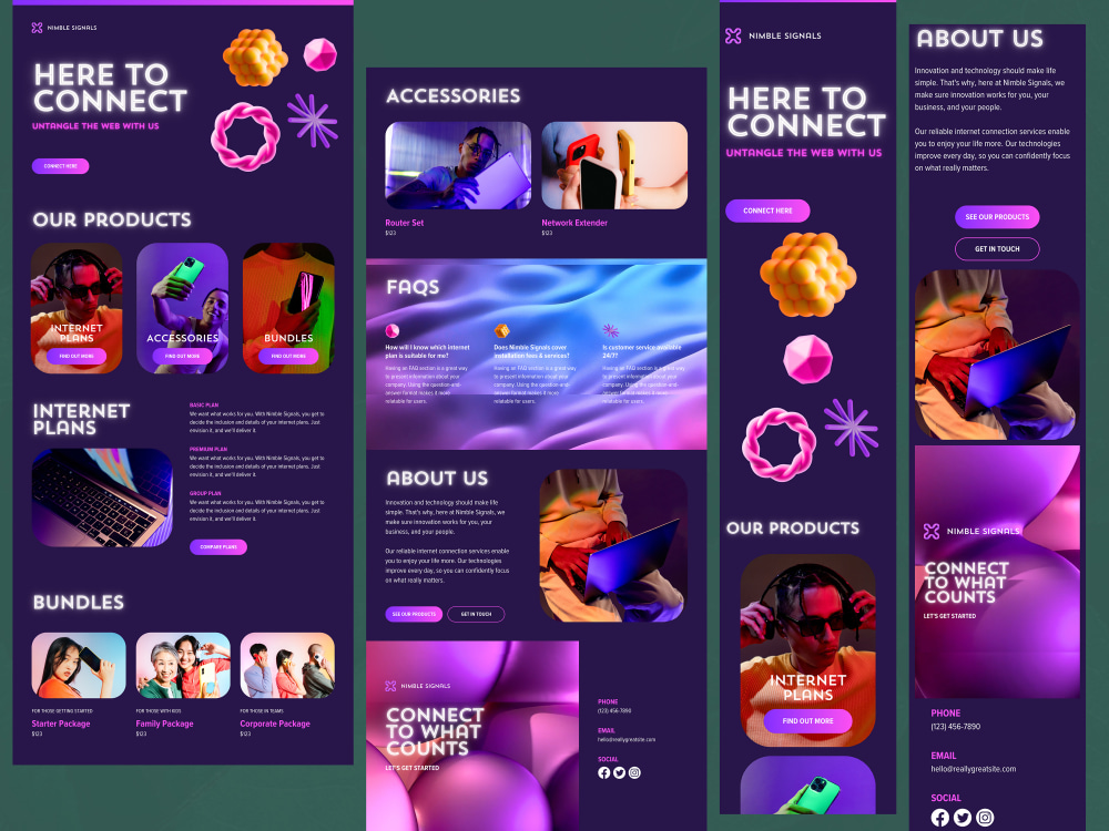 Figma/XD/PSD/AI - HTML/CSS/JS/jQuery/ReactJS/NextJS Responsive Landing Page | Upwork