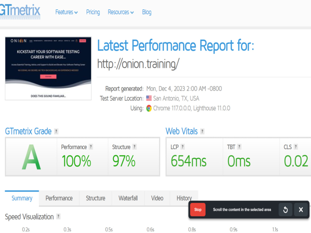GTmetrix Speed Optimization for WordPress with 99% score | Upwork