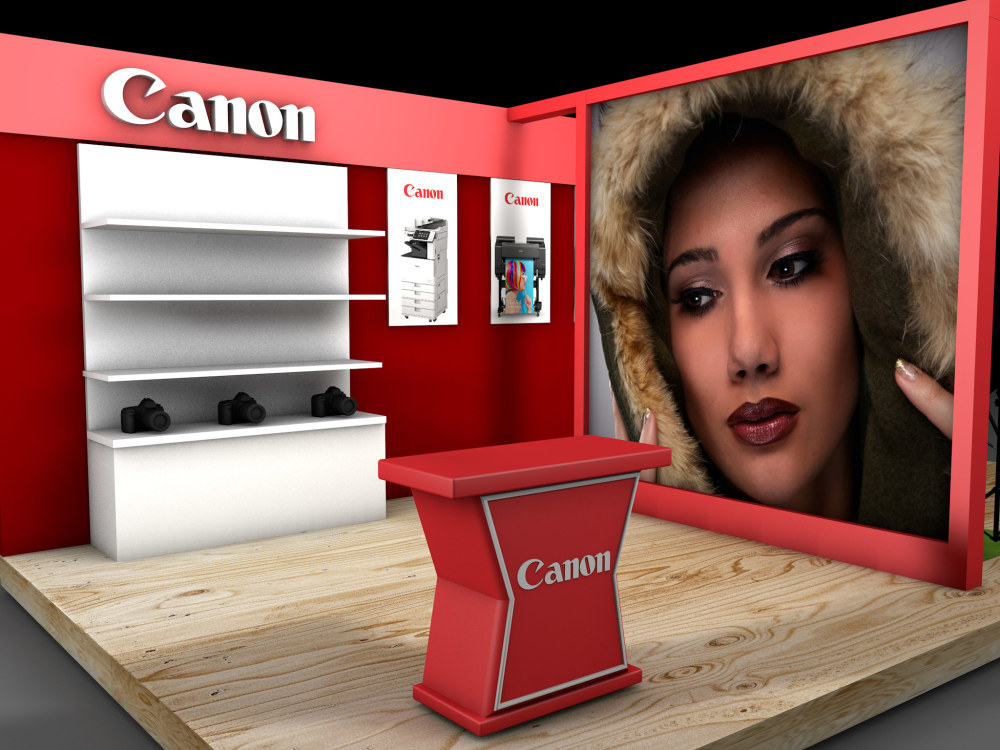A realistic 3d booth Model rendering for your event | Upwork