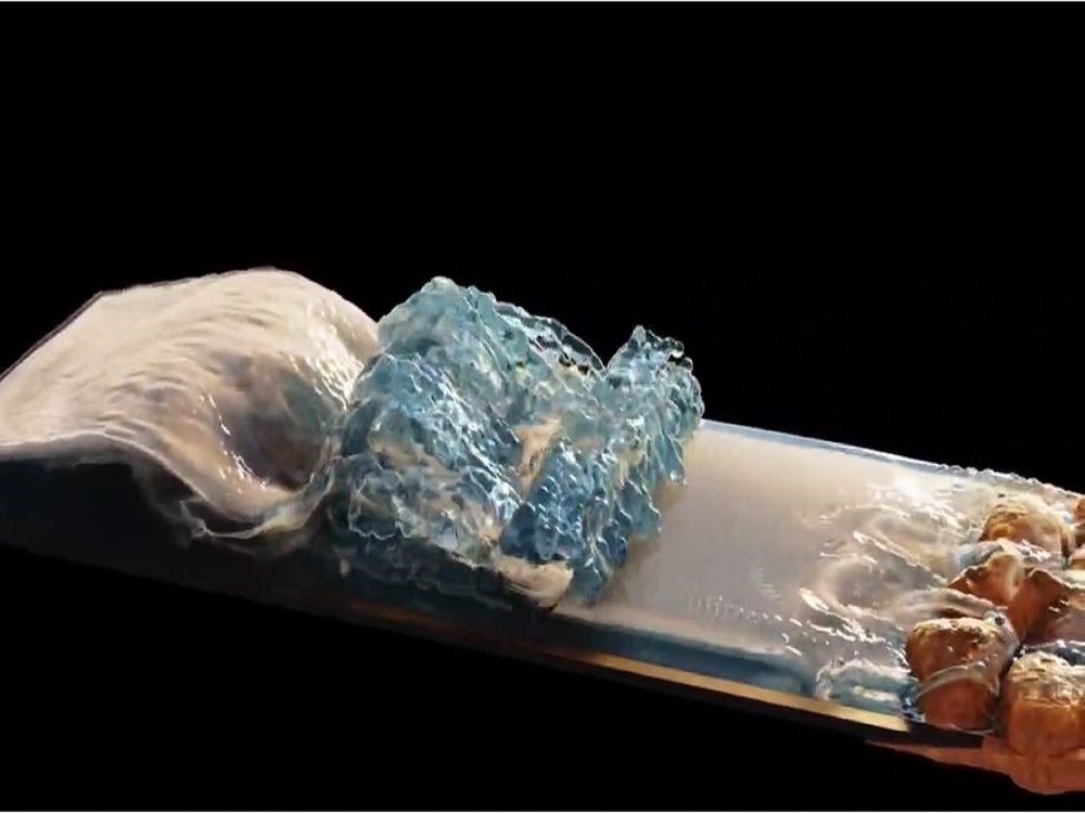 A realistic 3d water simulation, cgi liquid simulation and fluid ...