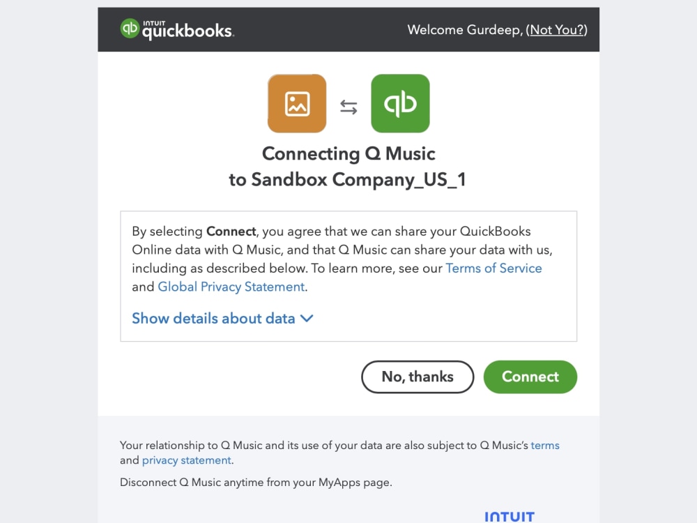 An integration with Quickbooks Online from your web application | Upwork