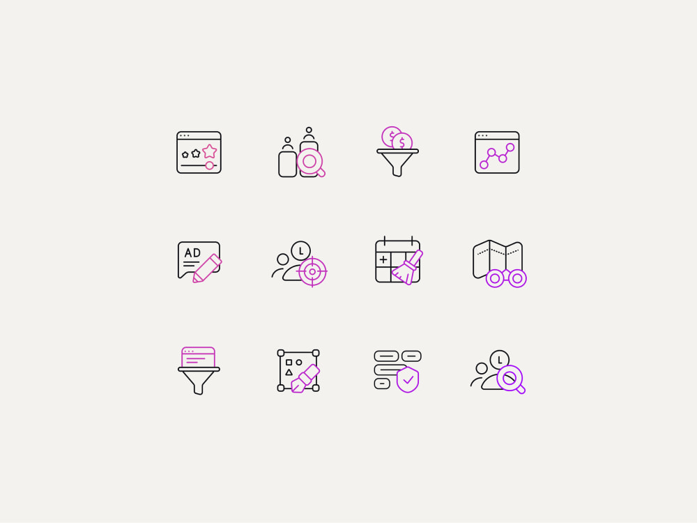 A custom Icon set for your website or apps | Upwork