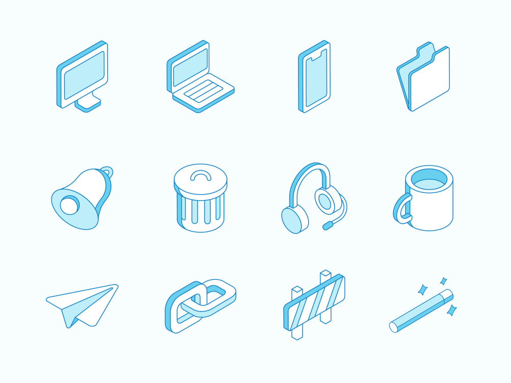 A custom Icon set for your website or apps | Upwork
