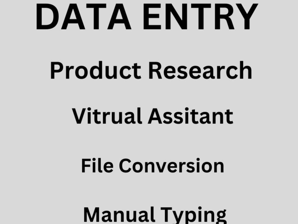 An Efficient Data Entry, Manual Typing and File Conversion | Upwork