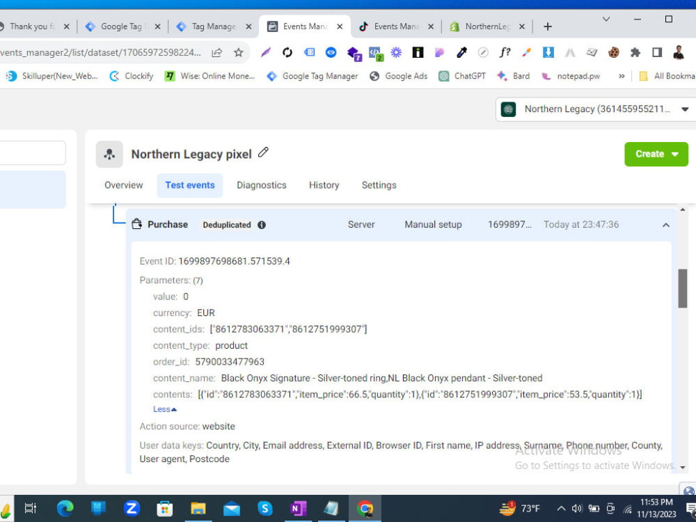 Meta conversion api, Meta pixel api through google tag manager GTM | Upwork