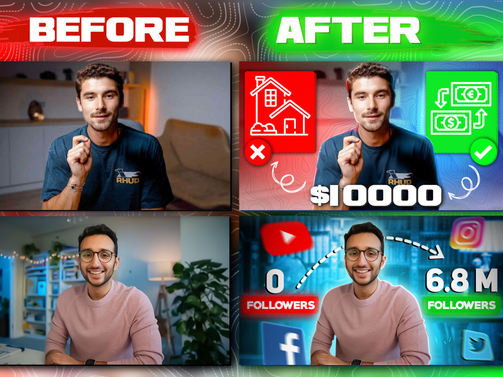 Eye-Catchy Professional YouTube Thumbnail Design | Upwork