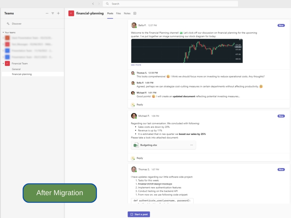 Slack channels and data migration to microsoft teams | Upwork