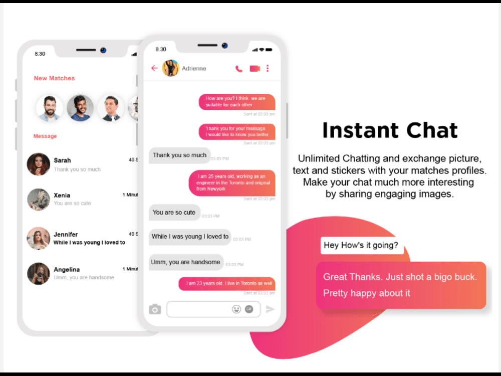 Binder tinder dating clone app with admin panel | Upwork