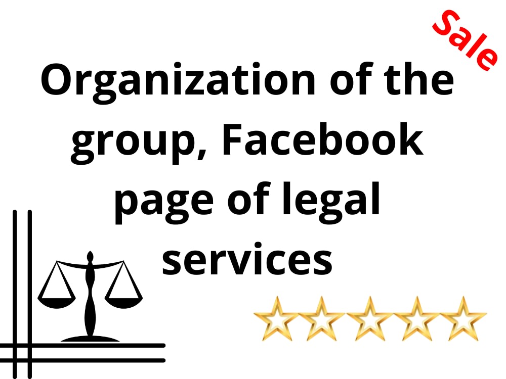 Organization of the group, Facebook page of legal services | Upwork