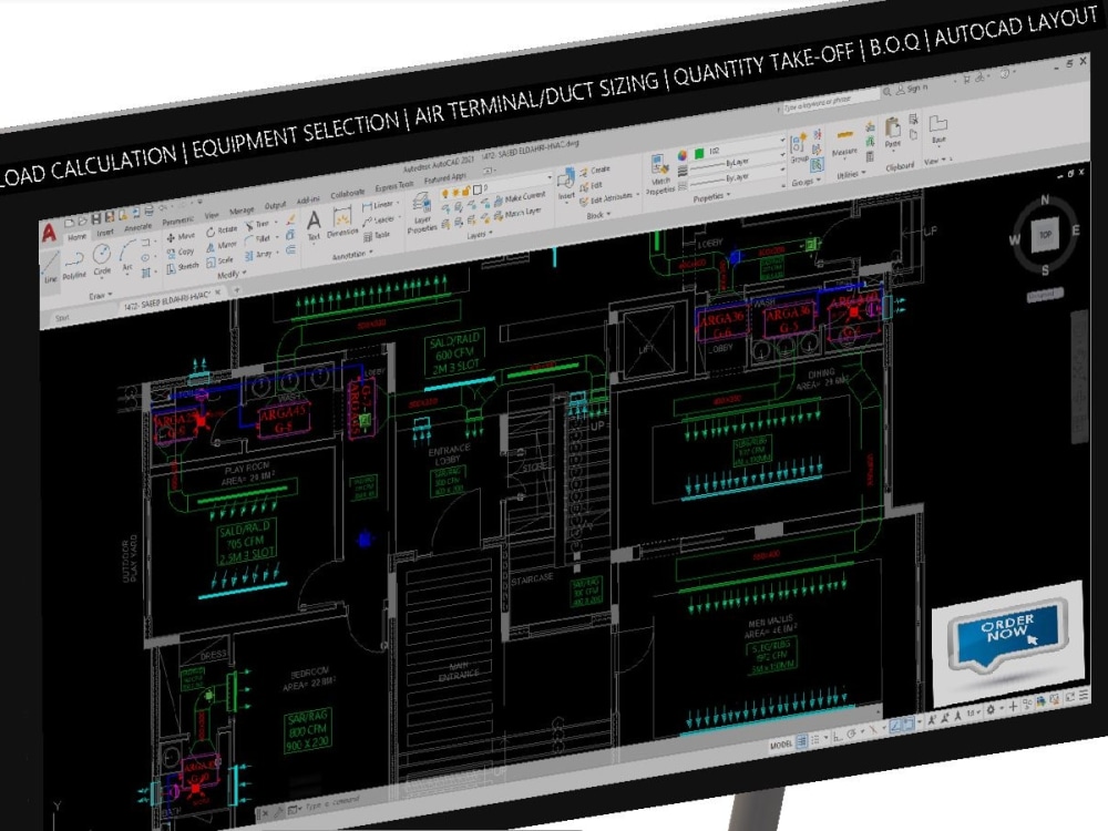 A COMPLETE HVAC SYSTEM DESIGN AS PER UAE/ASHRAE STANDARDS | Upwork