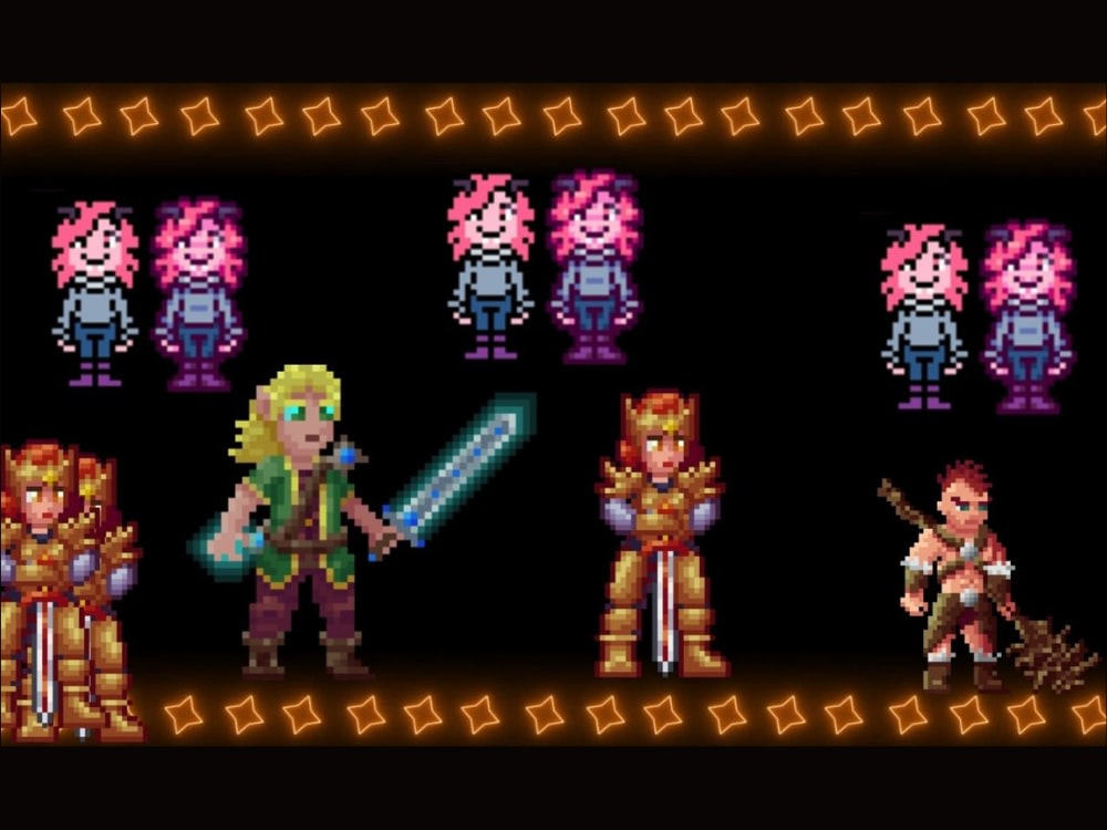 Anime pixel nft pixel art avatar character animation, sprite sheet ...