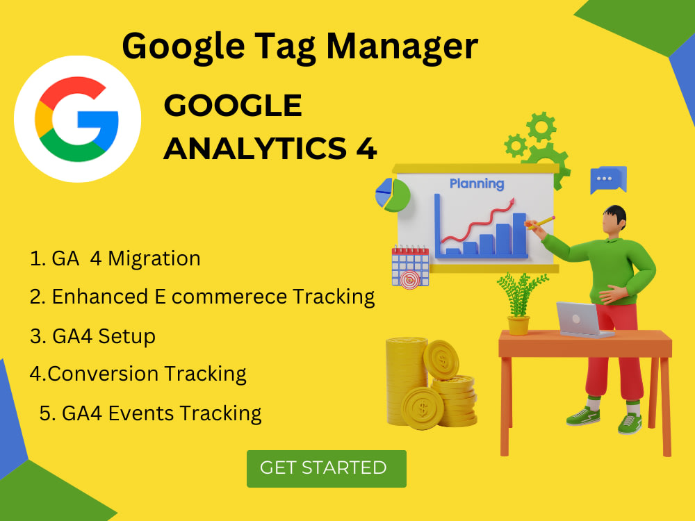 Get GA 4 Migration/ Setup, Google Analytics (GA4) Expert,Google Tag Manager | Upwork