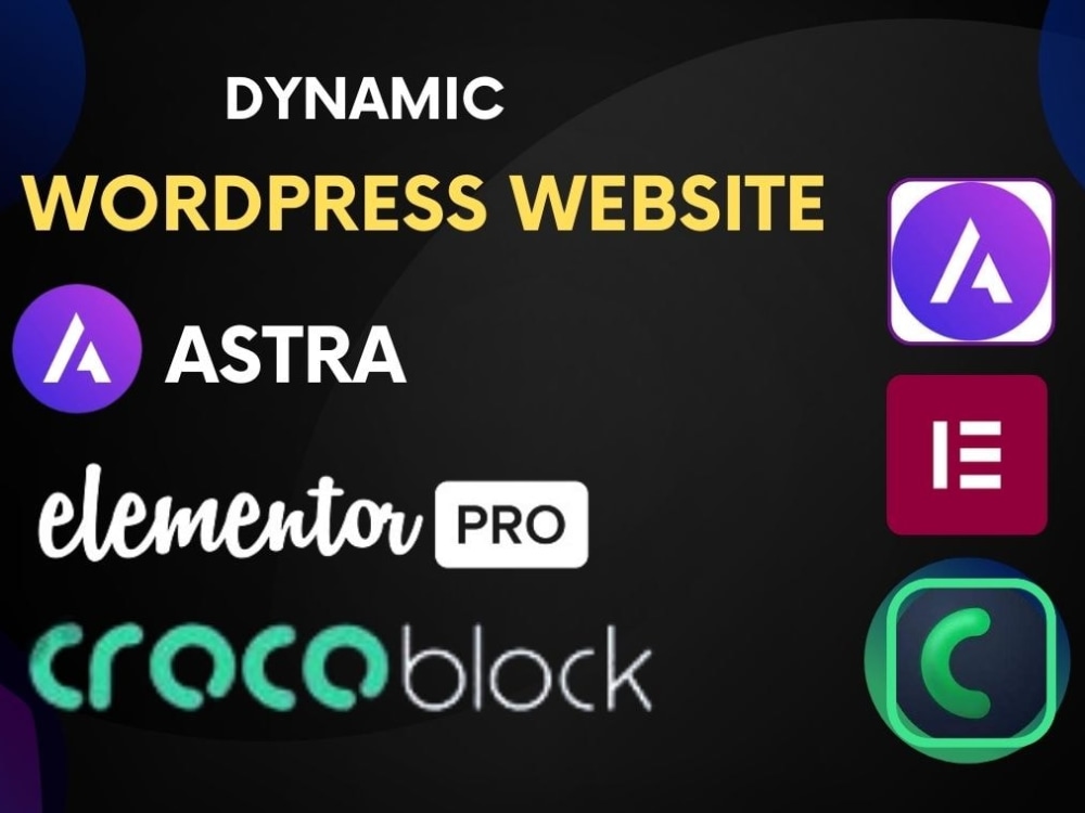 Dynamic wordpress website by crocoblock, elementor, jet engine, astra pro | Upwork