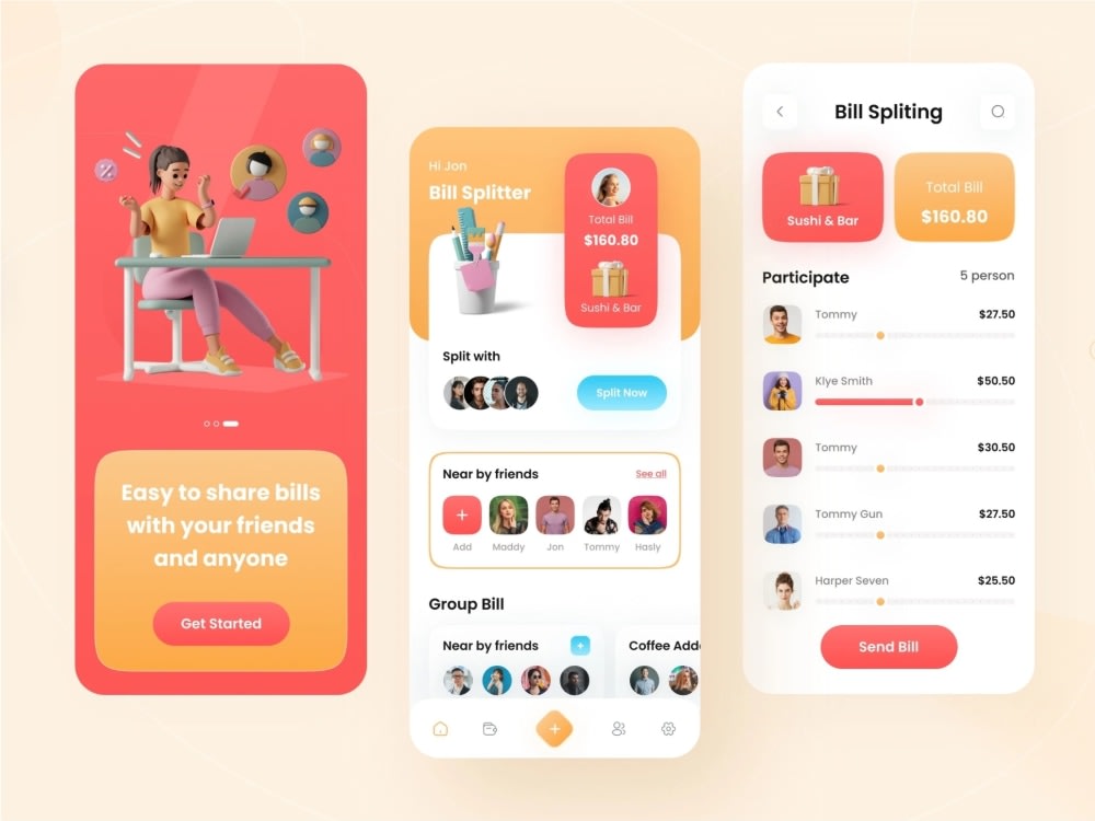 Custom Mobile App UI Design for your Android & IOS using Figma | Adobe XD | Upwork