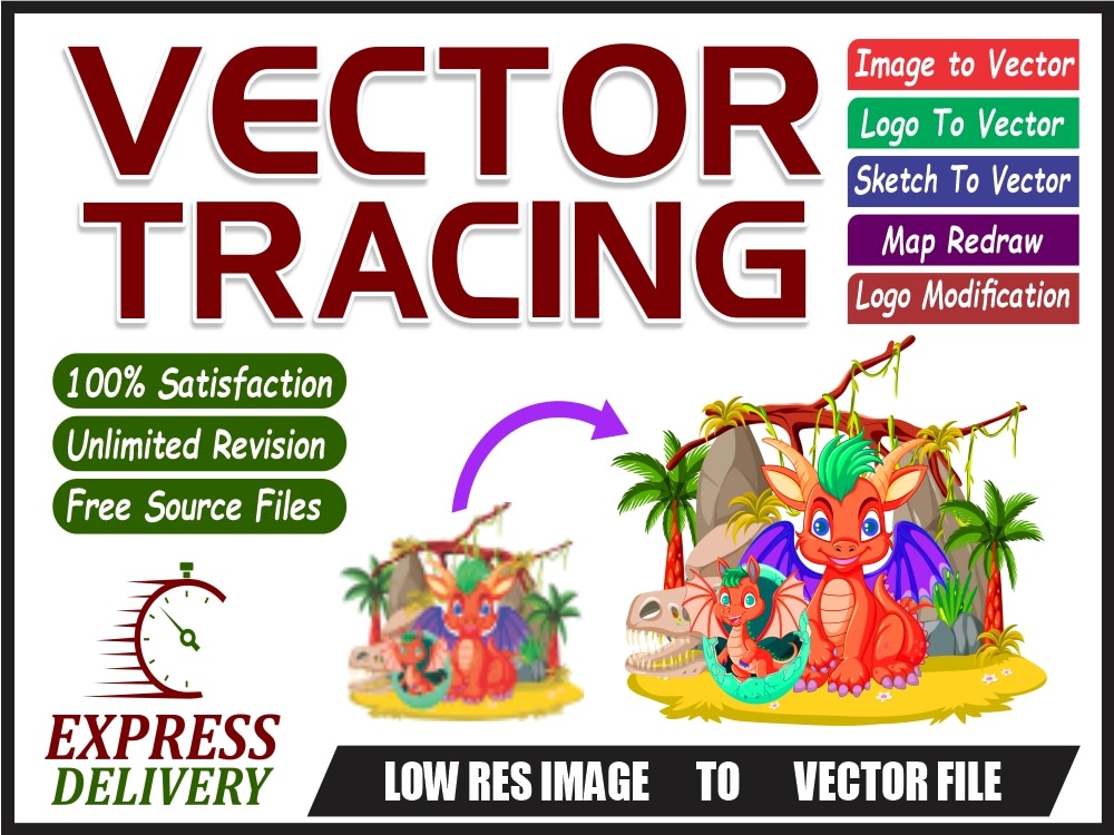 Vector tracing, trace, redraw, convert logo to vector | Upwork