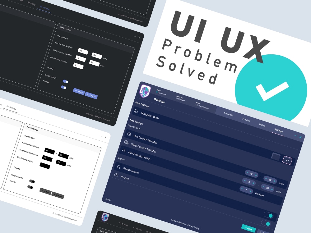 Problem solving and user friendly User Experience (UX) & Creative UI ...