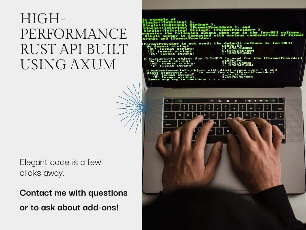 A high-performance Rust API built with Axum | Upwork