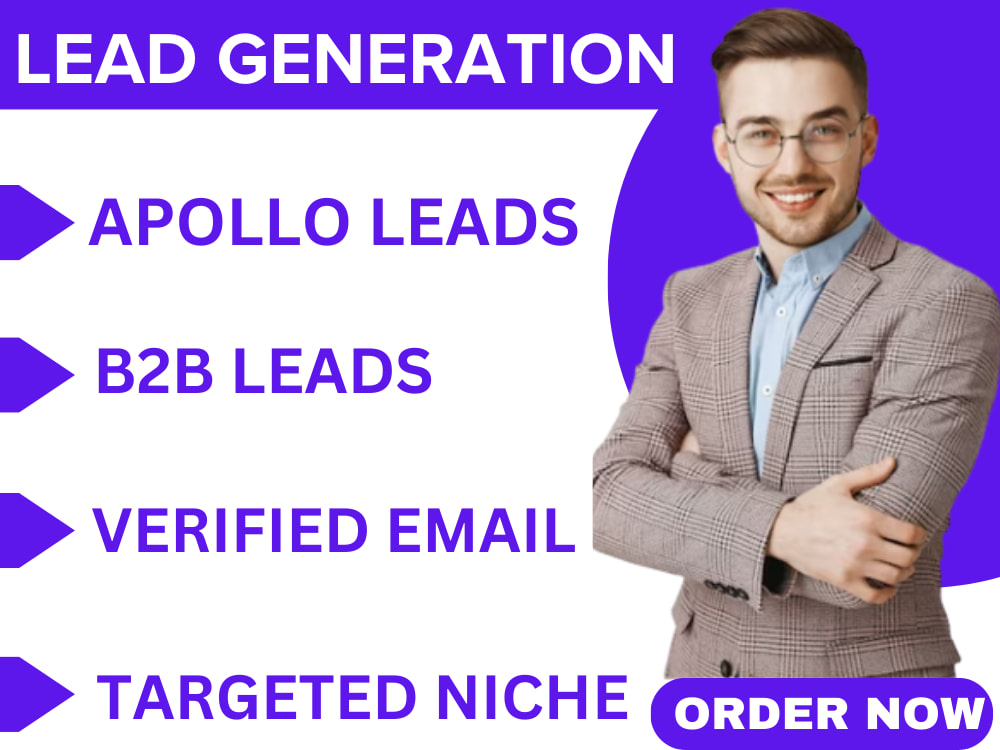 Unlimited apollo lead generation b2b leads b2c to your targeted niche ...