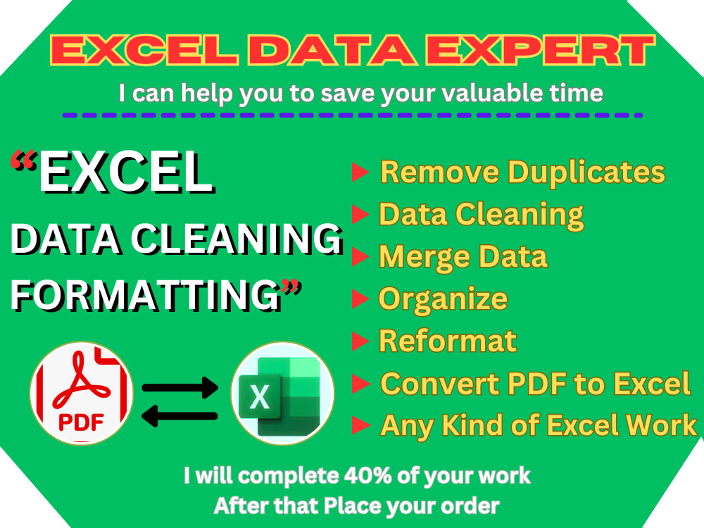 Clean Organize Merge Split And Format Excel Or Csv Data Upwork
