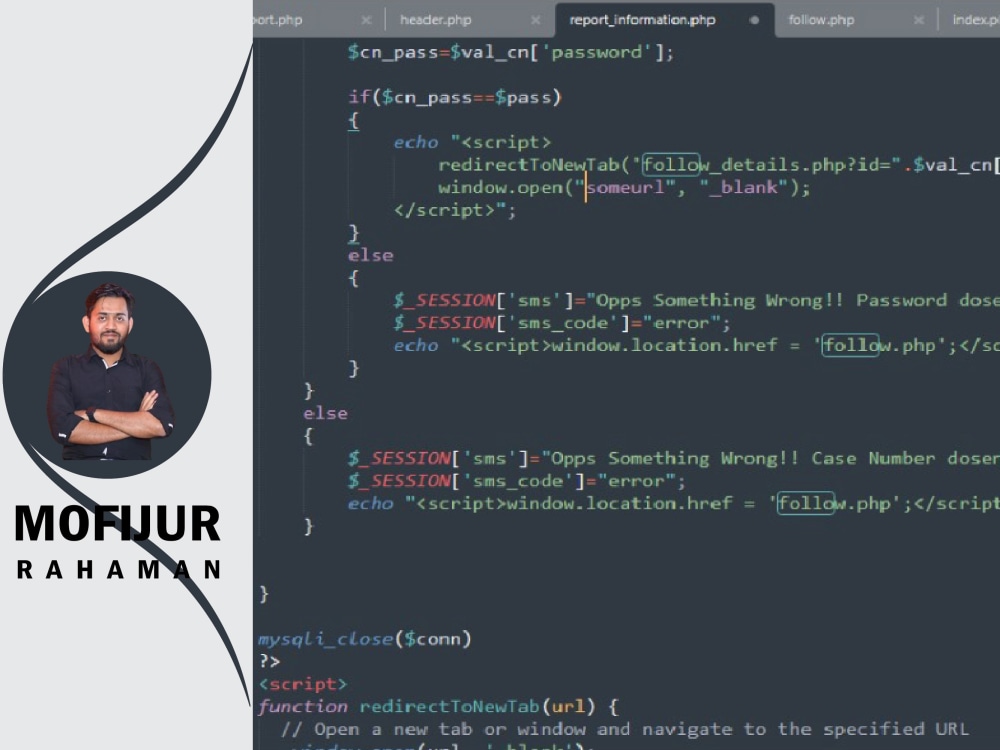 Web development and bug fix in HTML, CSS, JS and backend with PHP ...