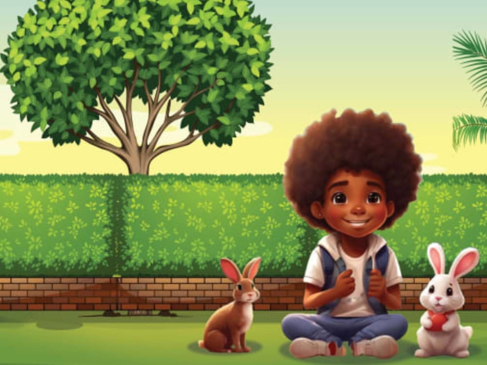 Draw african american children story book illustration | Upwork