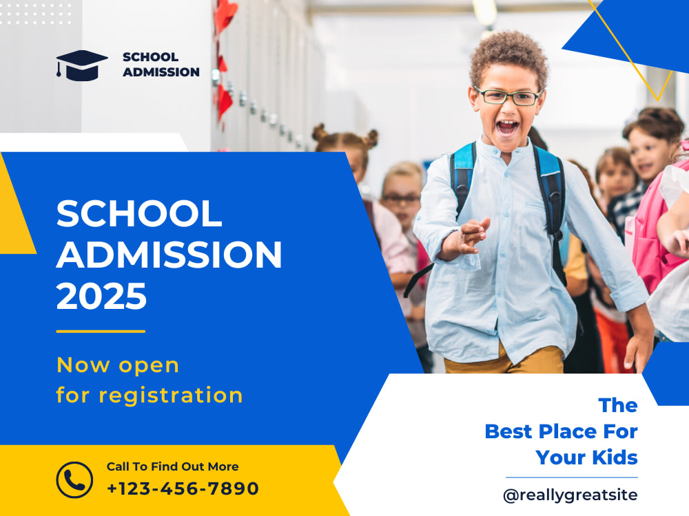 Beautiful Poster For School, College Admission Campaign | Upwork