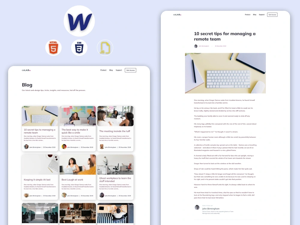 Responsive, Interactive and Modern website using Webflow Builder | Upwork