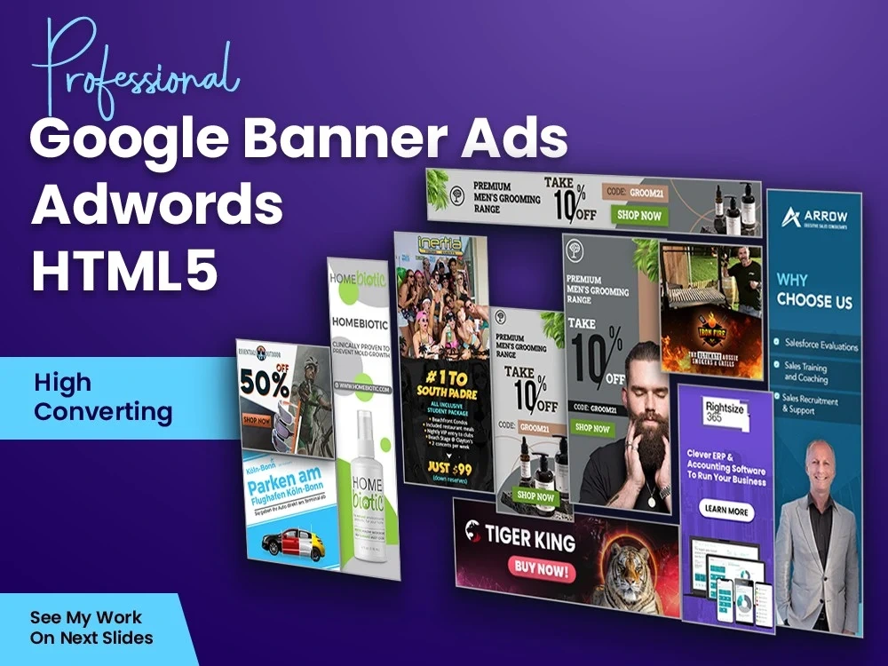 Professional Google Banner Ads, Adwords Banner Design | Upwork