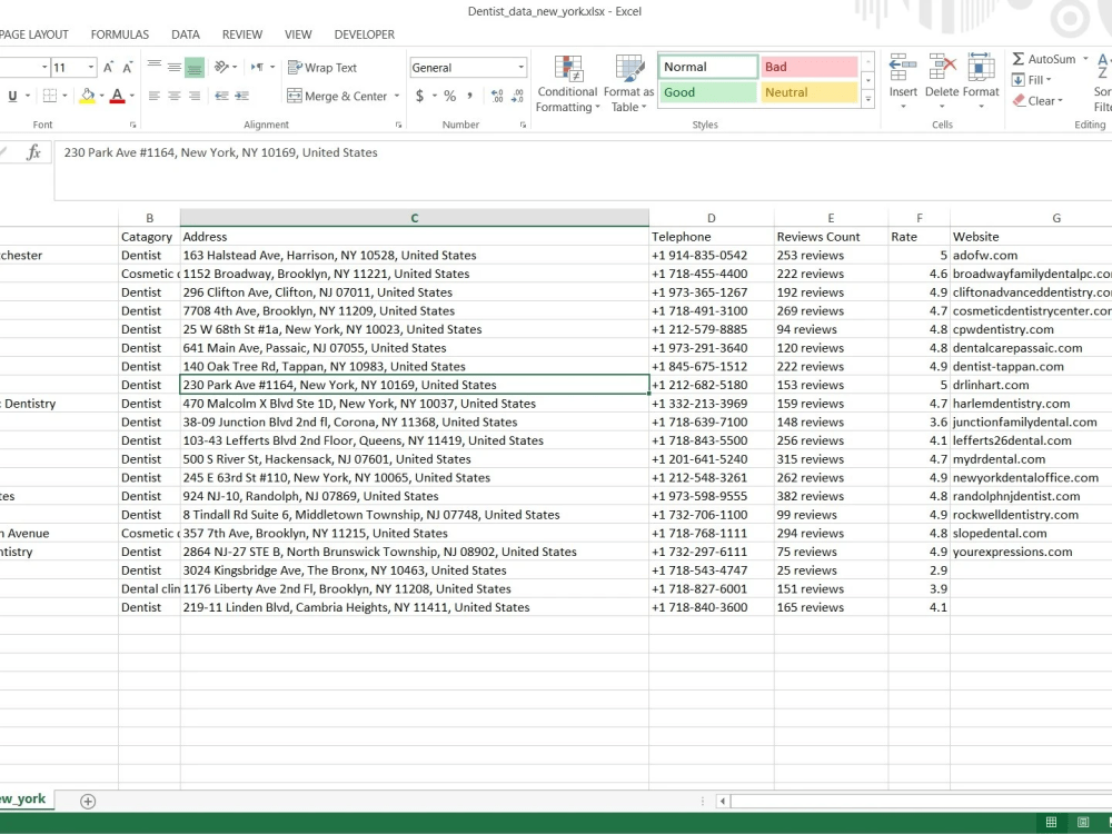 Data from Google Maps | Upwork
