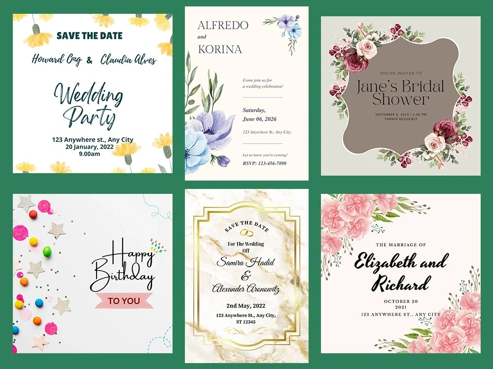 Most amazing postcard and invitation design for any party or event | Upwork