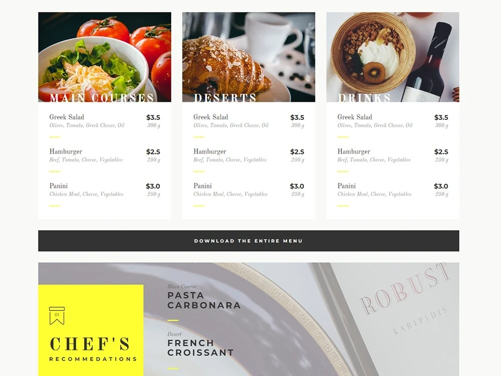 A responsive restaurant business website with online ordering system | Upwork