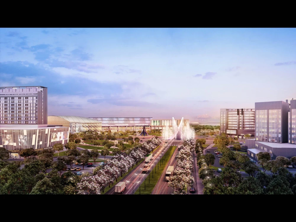 Stunning raised eye level of urban 3d rendering | Upwork