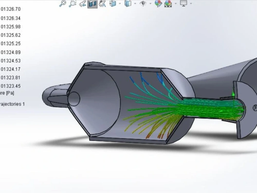Flow simulation of your 3d model in solid works using different ...