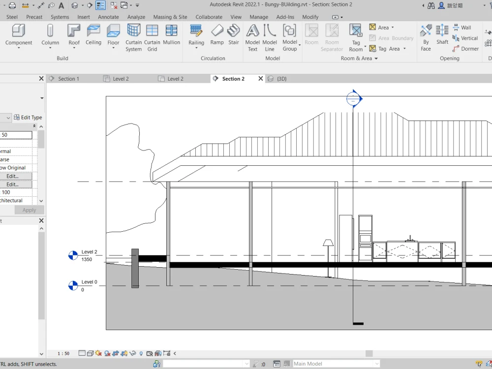 A full building floor plan design with a 3D Model, Elevations and ...
