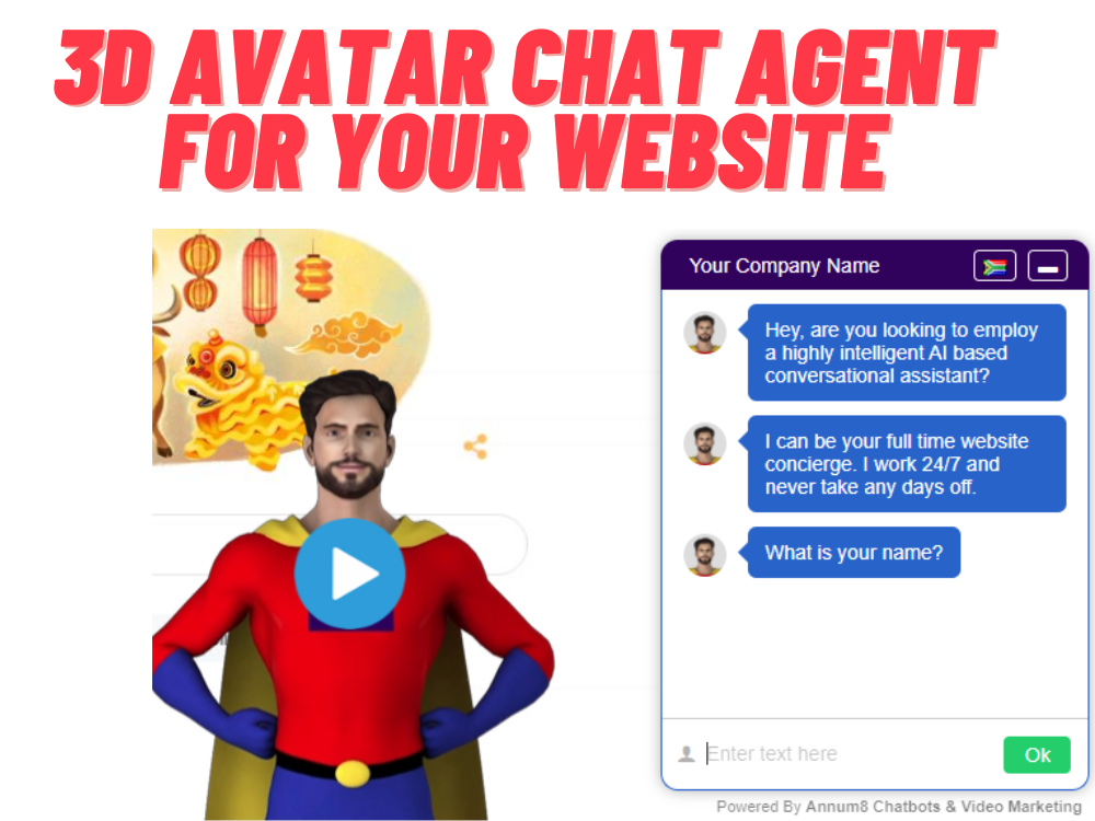 A 3D Avatar Chat Agent & Chatbot for your Website | Upwork
