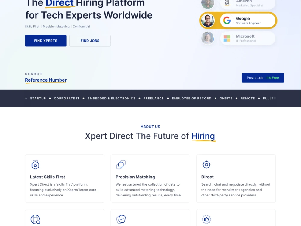 Website UI Design for Job Seekers & Employer Portal | Upwork