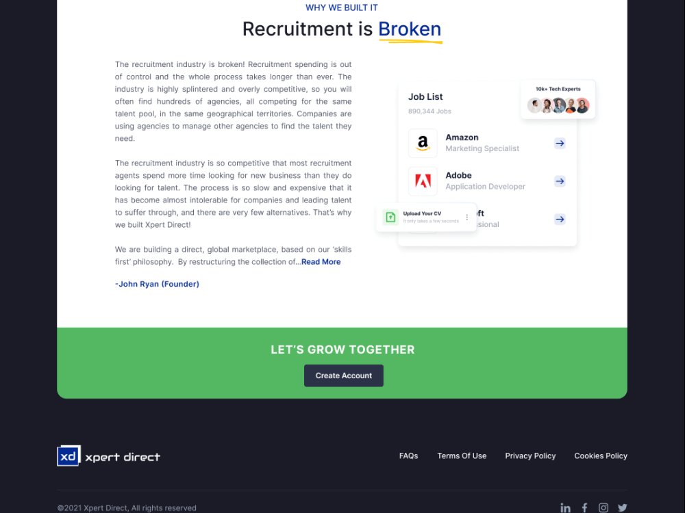 Website UI Design for Job Seekers & Employer Portal | Upwork