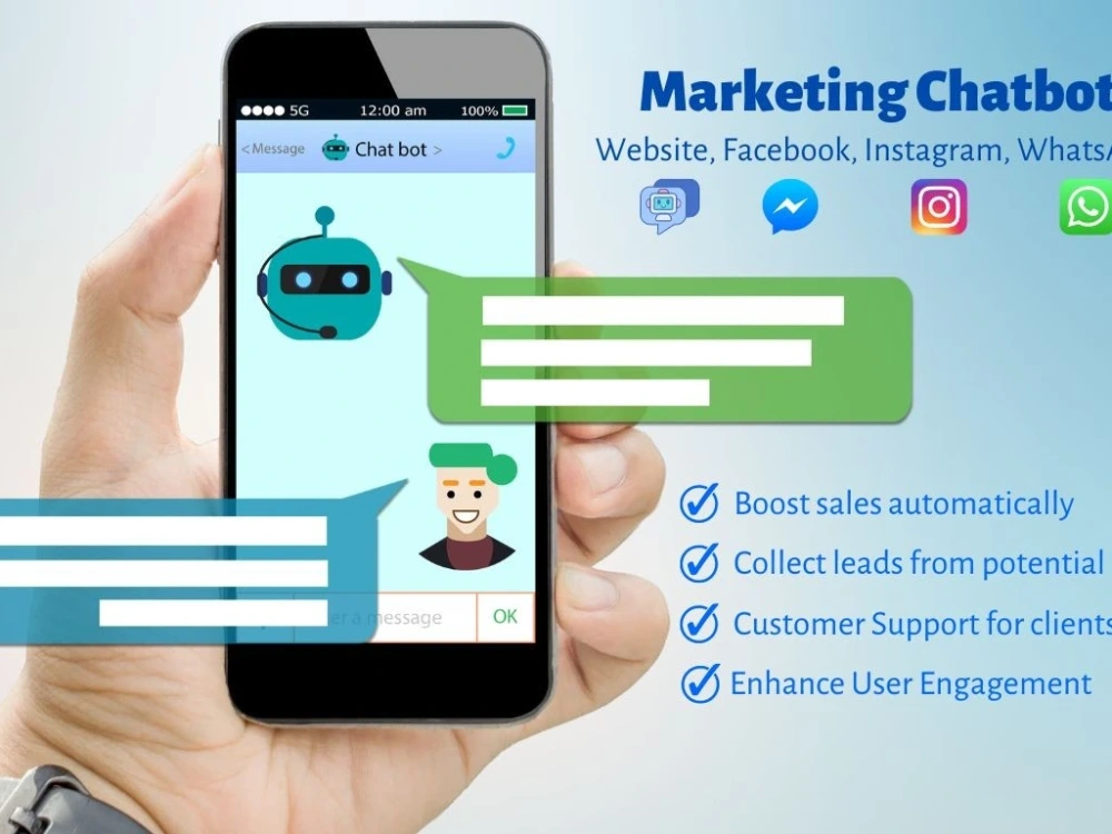 A Personalized Chatbot for Facebook, Instagram and WhatsApp | Upwork