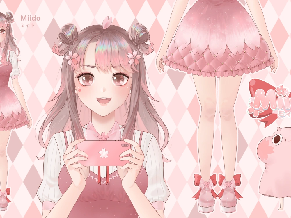 A Ready for Rigging Vtuber Model Illustration | Upwork