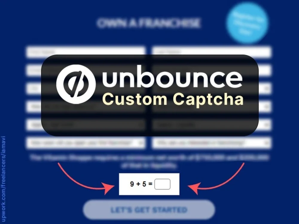 Custom Captcha on Unbounce Forms | Upwork