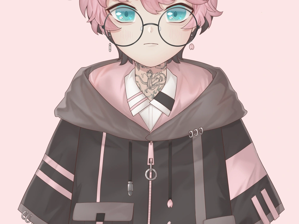 A Ready for Rigging Vtuber Model Illustration | Upwork