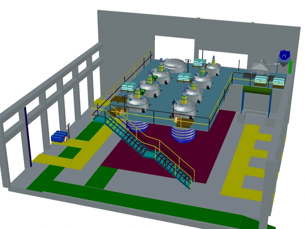 2D and 3D representations of Plant/Office/Machines for successful ...