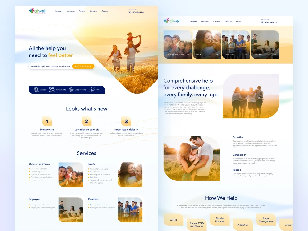 Responsive website UI/UX design, landing page designed in Figma | Upwork