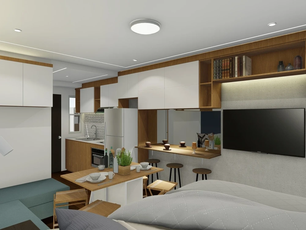 Beautiful interior design for your studio apartment | Upwork