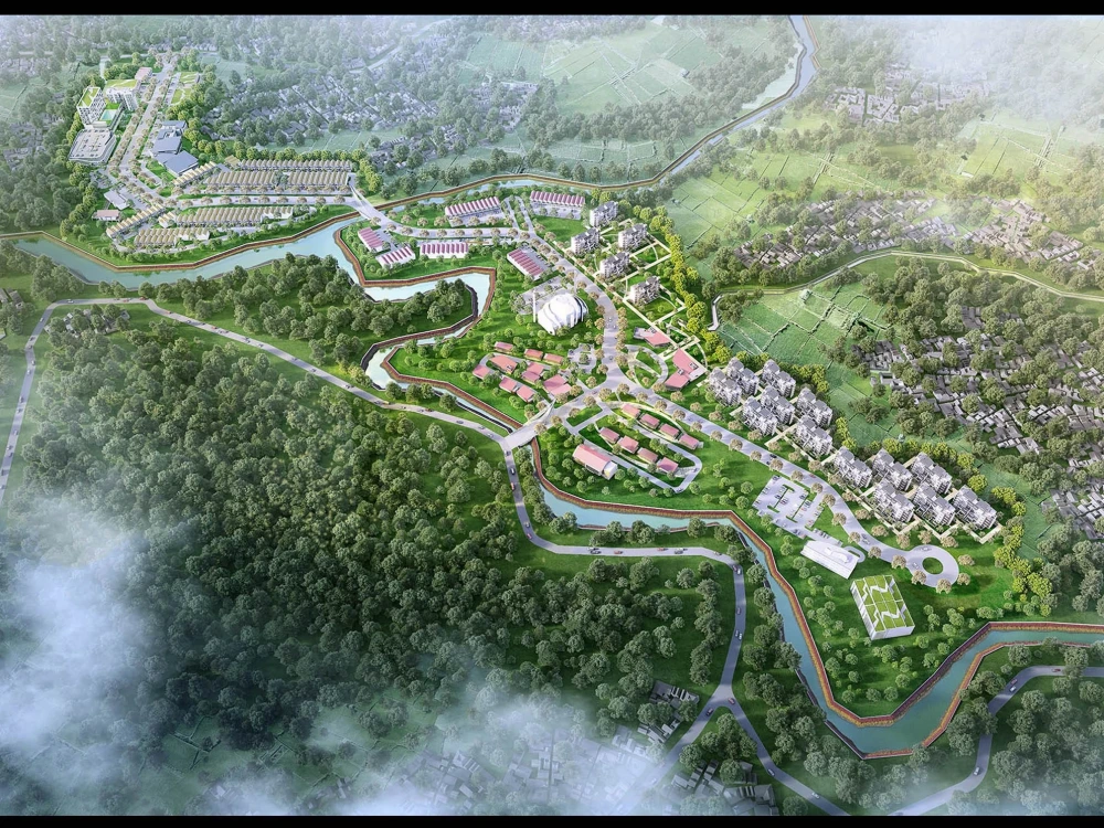 Stunning Aerial Master Plan 3D Rendering | Upwork