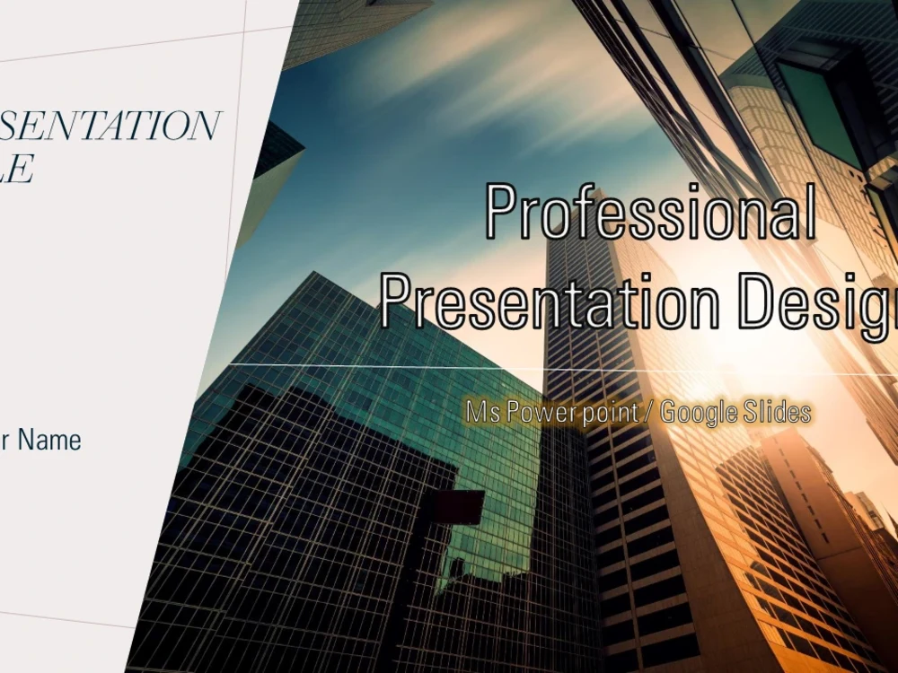 A Professional Presentation Design | Upwork