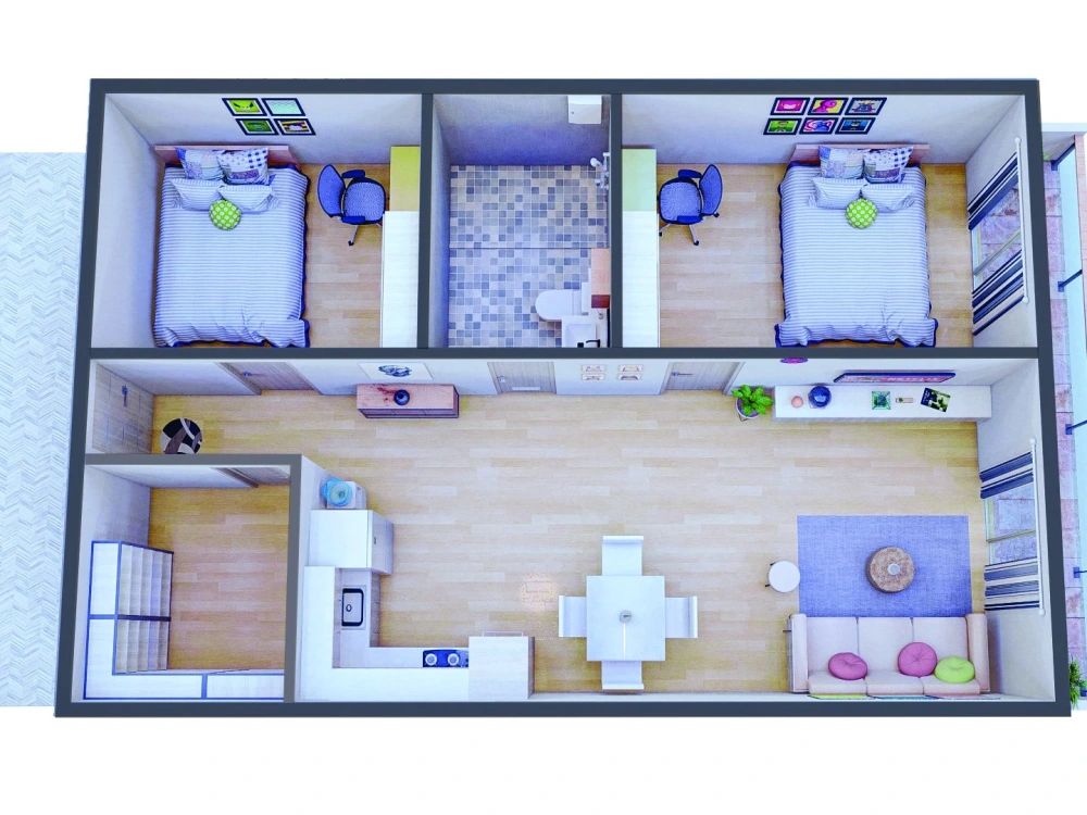 Realistic 3D Floor Plan Rendering | Upwork